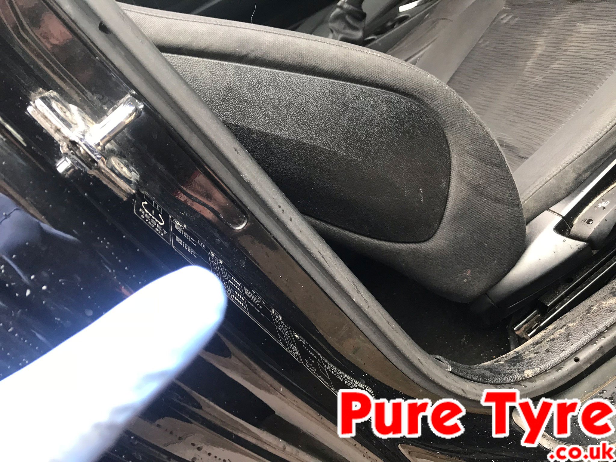 BMW 1 Series Tyre Pressure Placard Location | Pure Tyre 01603 462959