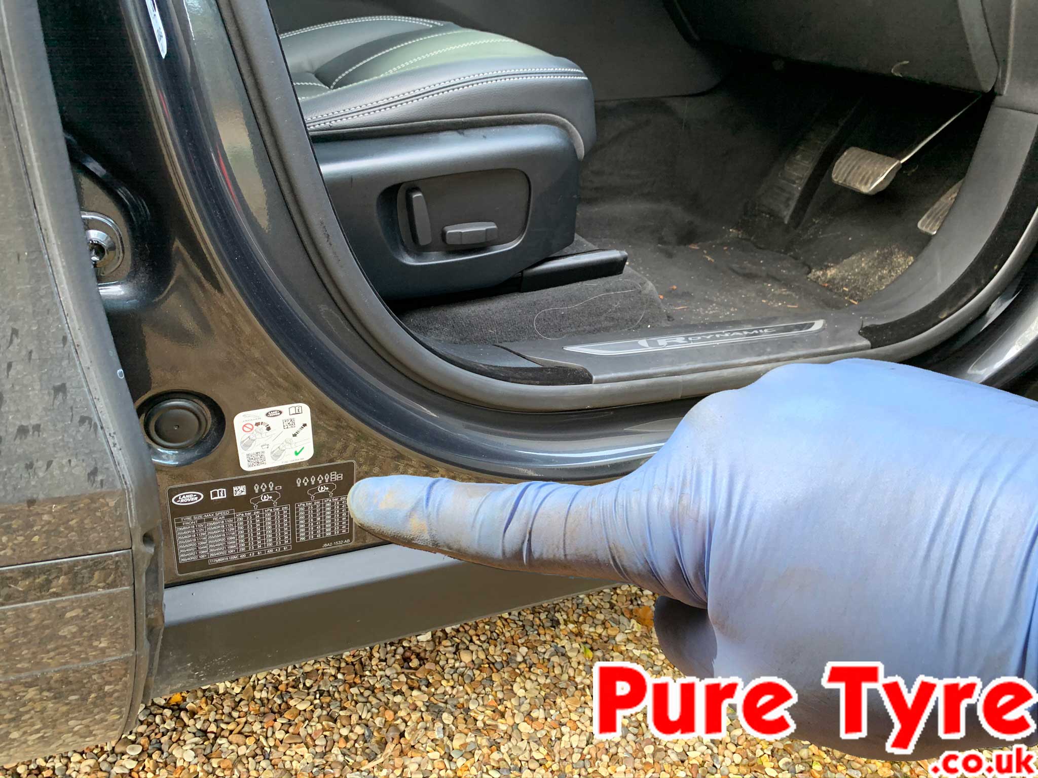 Land-Rover-Range-Rover-Velar-Tyre-Pressure-Placard-Location | Pure Tyre ...